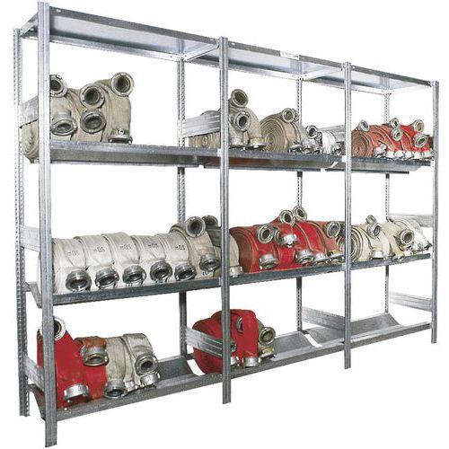 Stelling voor brandweeruitruisting D 524 mm - glansverzinkt - Bito ...