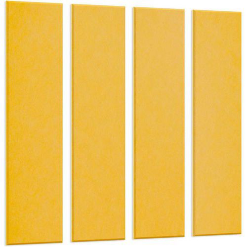 Akoestische PET-vilt wandpanelen, set van 4, geel - Smit Visual ...