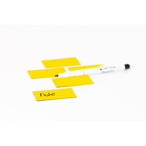 Jeu de 5 symboles de rectangle jaunes - Smit Visual - Manutan.be