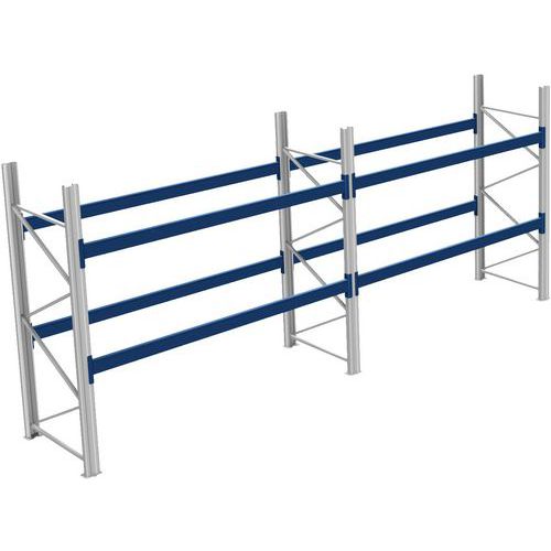 Rack à palettes en kit complet - Finition galva - Charge palette 600 kg ...