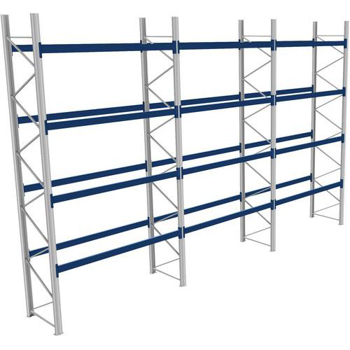 Rack à palettes en kit complet - Finition galva - Charge palette 1000 ...