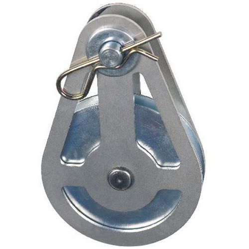 Opengaande katrollen met draaiflenzen - Zonder haak | Manutan