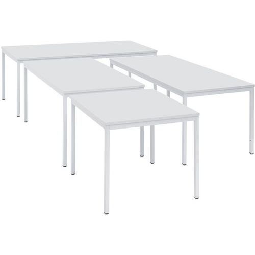Table Basic-Line - Profondeur 80 cm - Manutan Expert - Manutan.be