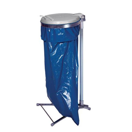 Afvalzakhouder met deksel - 120 l - Manutan.be