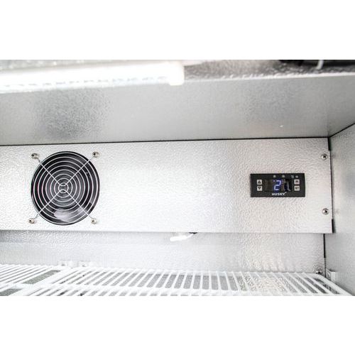 Réfrigérateur bar avec 3 portes vitrées coulissante, 330 litres Husky ...