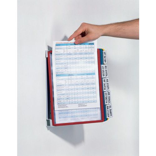Support mural Vario - Pochettes assorties A4 - Durable - Manutan.be