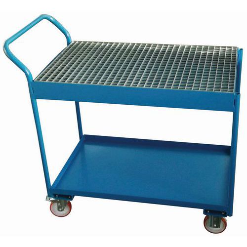 Desserte avec bac collecteur et grille - Sameto Technifil - Manutan.be