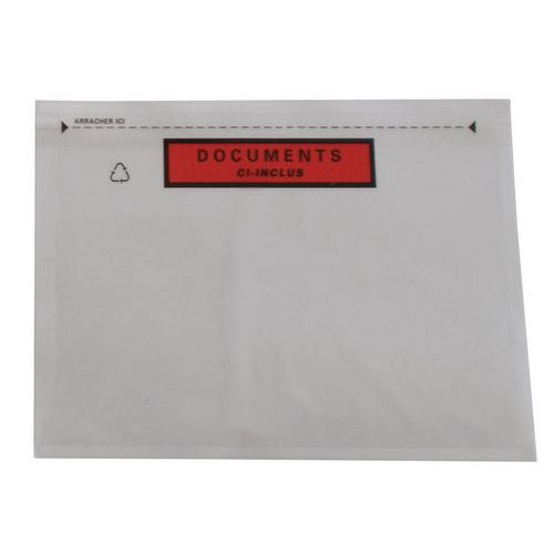 Pochette porte-documents Pac-List renforcée - « Document ci-inclus ...