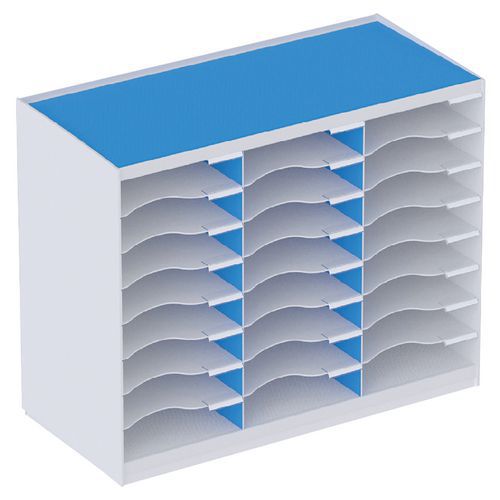 Sorteerrek monobloc 24 vakken - Manutan.be