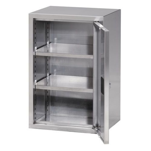 Armoire murale en inox - 1 porte - Manutan.be
