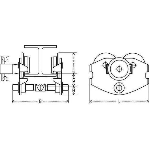 Handmechanische loopkat - Laadvermogen 500 tot 5000 kg | Manutan
