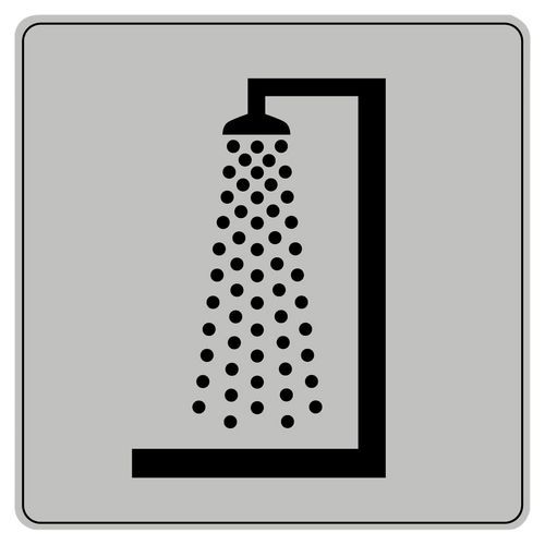Pictogram van polystyreen ISO 7001 - Douche - Manutan.be