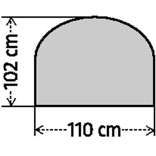 Table modulaire ovale - Semi-ovale - Pied en croix - Manutan.be