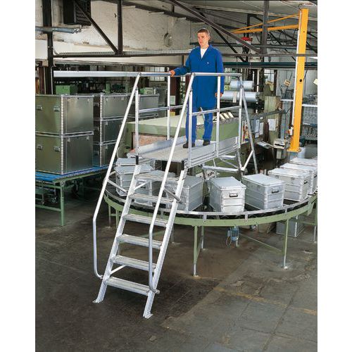 Passerelle mobile inclinaison 60° - Largeur 600 mm - Manutan.be