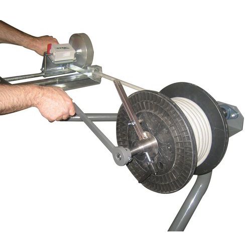 Handmatige oprolsysteem kabelhaspel met meterteller - Spirocable ...