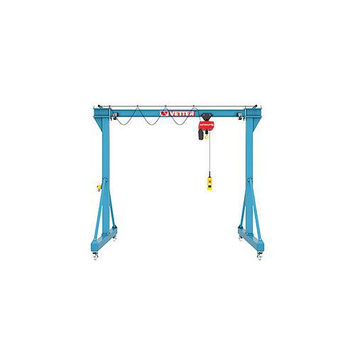 Mobiele hijsbrug - draagvermogen 250 tot 3200 kg - Vetter - Manutan.be