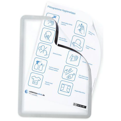 Magnetische insteekmap voor wissellijst Magneto Solo A3 - Manutan.be