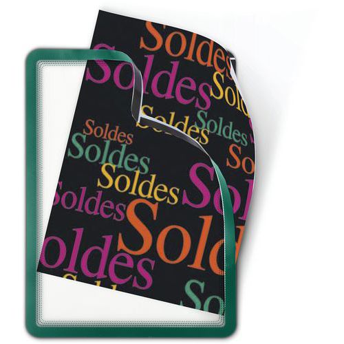 Zelfklevende insteekmap voor wissellijst Magneto A4 - Manutan.be