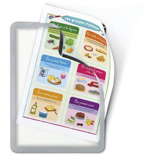 Zelfklevende insteekmap voor wissellijst Magneto A4 - Manutan.be